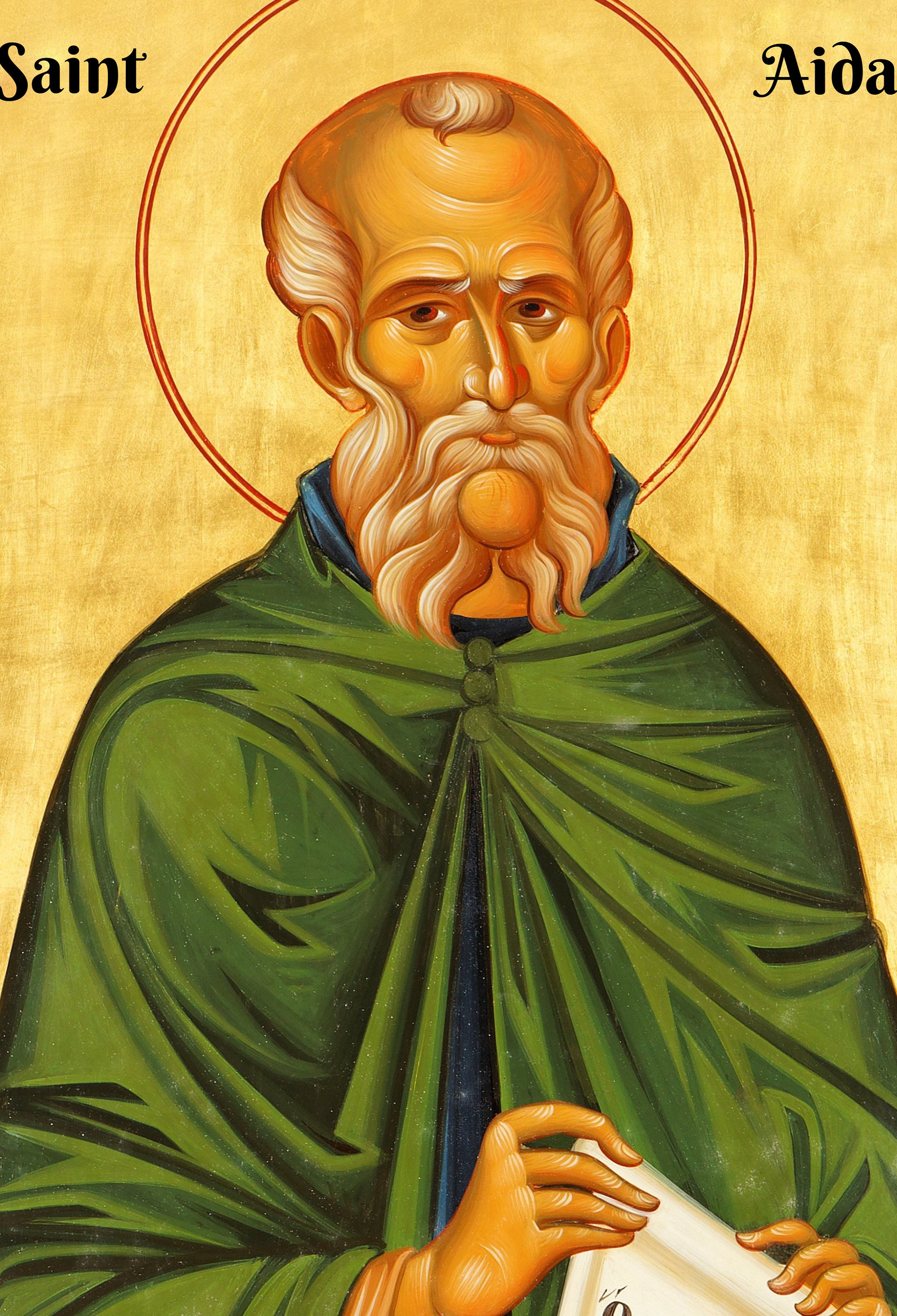 Saint Aidan of Lindisfarne, St Aidan the Apostle of Northumbria, Saint ...
