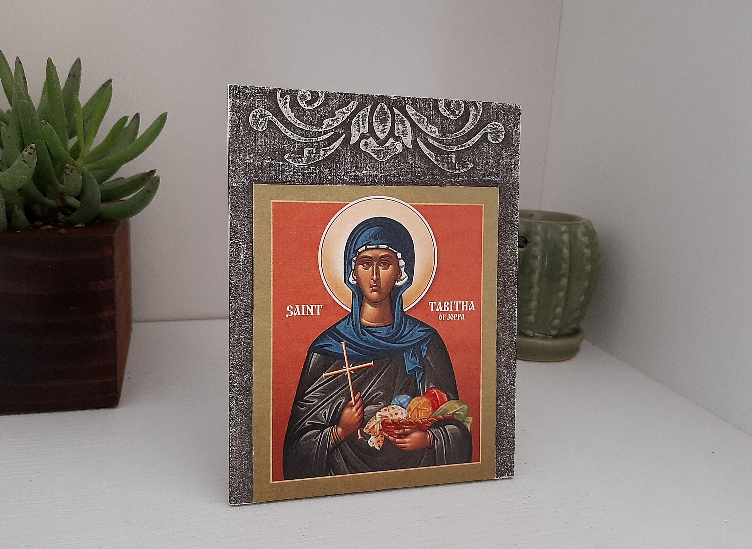 Saint Tabitha of Joppa Orthodox Icon St Tabitha the Widow - Etsy