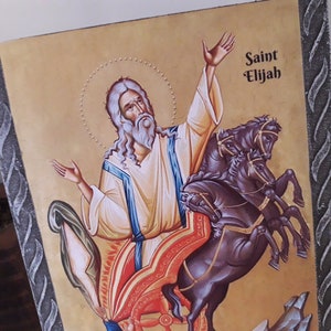 Prophet Elijah Orthodox Icon, Saint Elijah Icon, Greek Icon Saint Elias ...