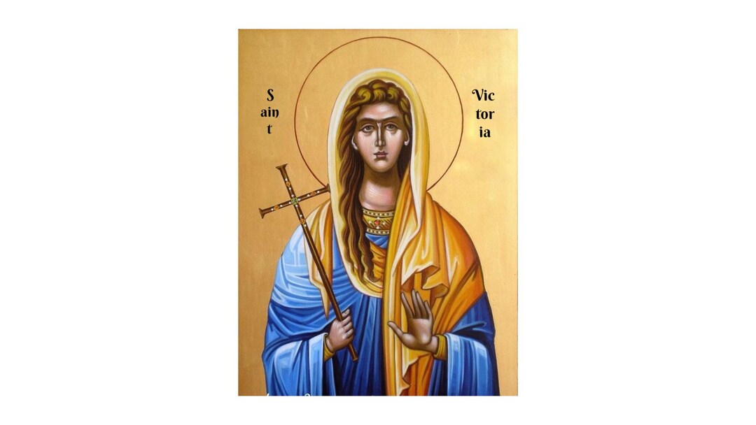 Saint Victoria Religious Icon, Greek Orthodox, Roman Catholic Icon ...