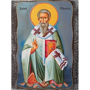 Saint Photius the Great, Saint Photios Orthodox Icon, Photius the ...