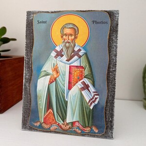 Saint Photius the Great, Saint Photios Orthodox Icon, Photius the ...