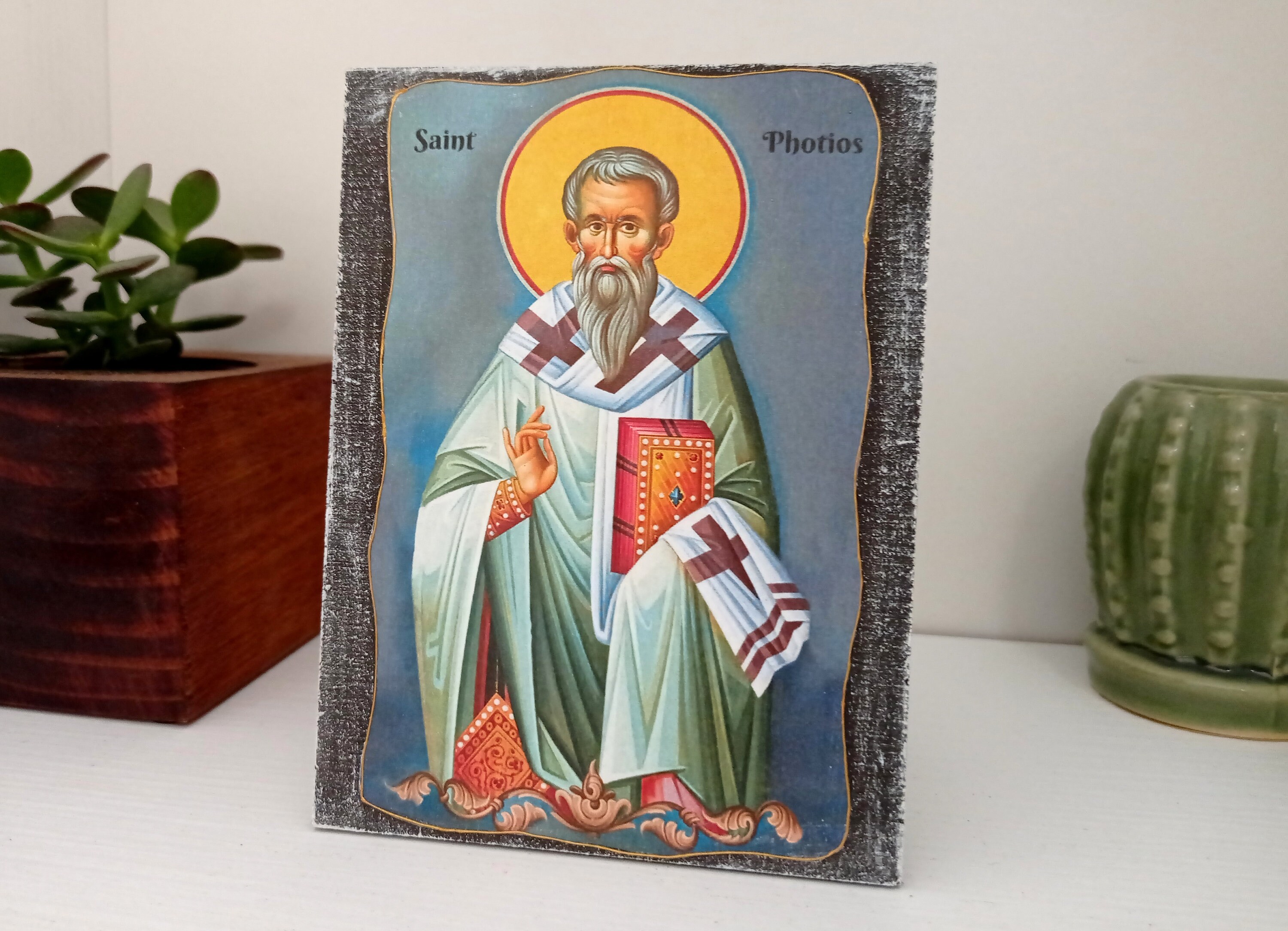 Saint Photius the Great Saint Photios Orthodox Icon Photius | Etsy UK