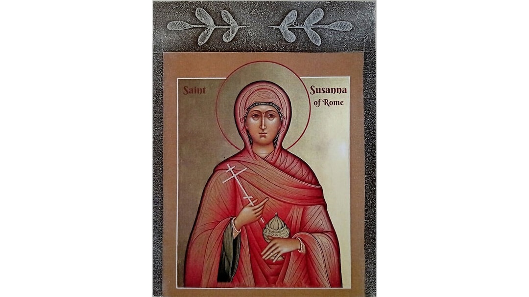 Saint Susanna of Rome, St Susana, Saint Susan Icon, Oriental Orthodoxy ...
