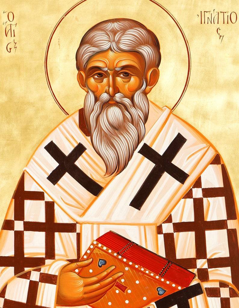Orthodox Icon Saint Ignatius of Antioch, St Ignatius the Fire Bearer ...