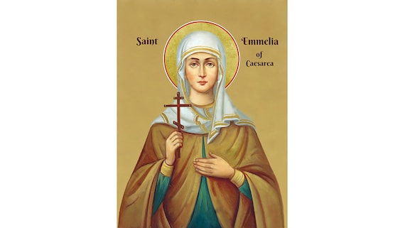 Orthodox Icon Emilia Saint Emilia the Elder St Emmelia of | Etsy