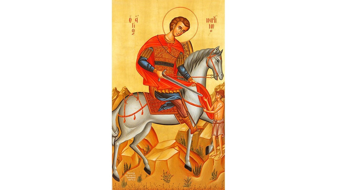 Icône orthodoxe Saint Martin de Tours, Saint Martin le Miséricordieux ...