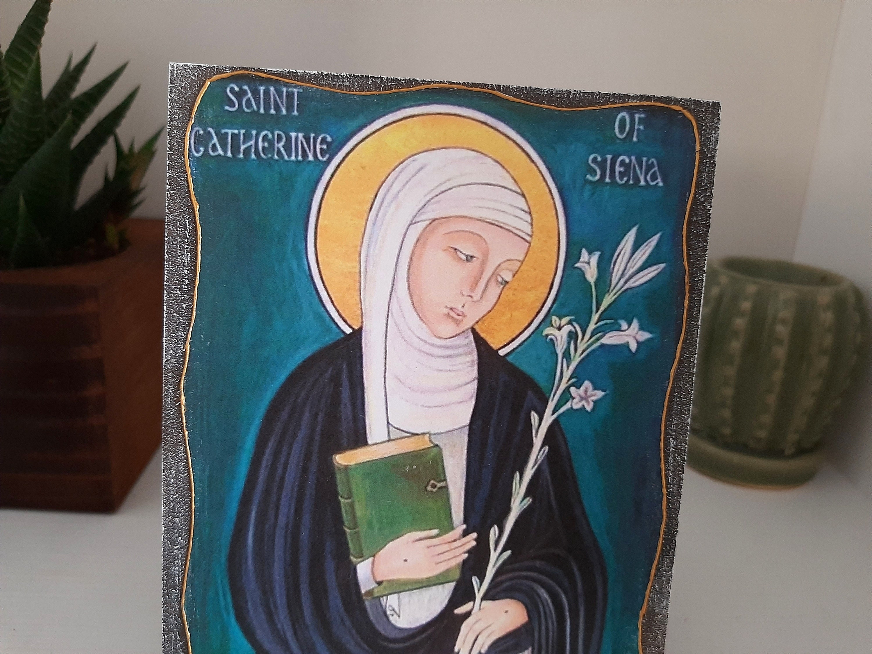Saint Catherine of Siena, Catholic Icon of St Catherine Siena ...