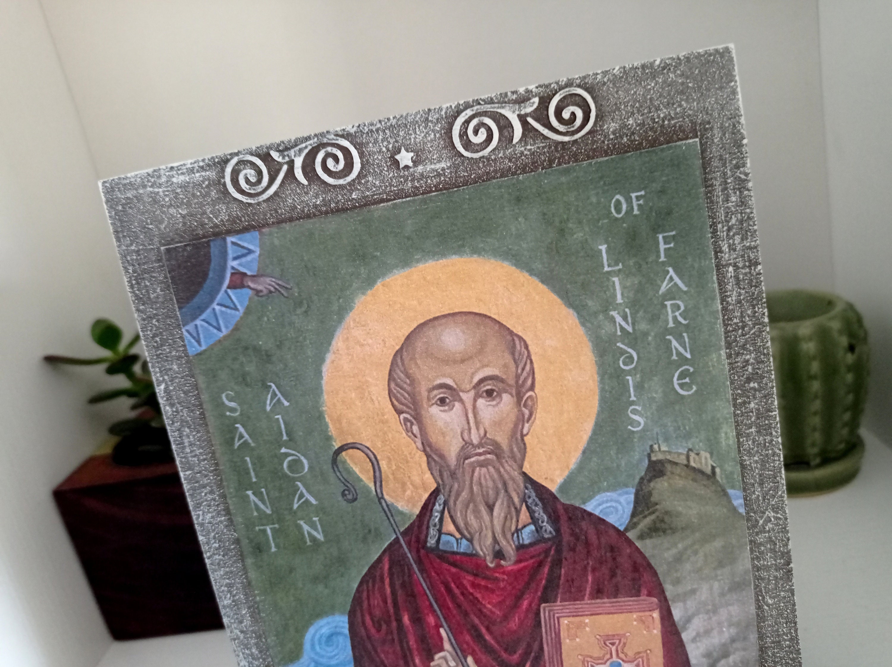 Saint Aidan of Lindisfarne St Aidan the Apostle of | Etsy