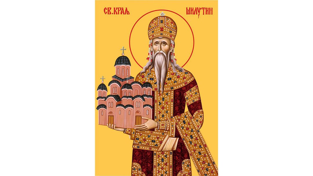 Saint Stephen Milutin of Serbia King Stephen Milutin King of - Etsy