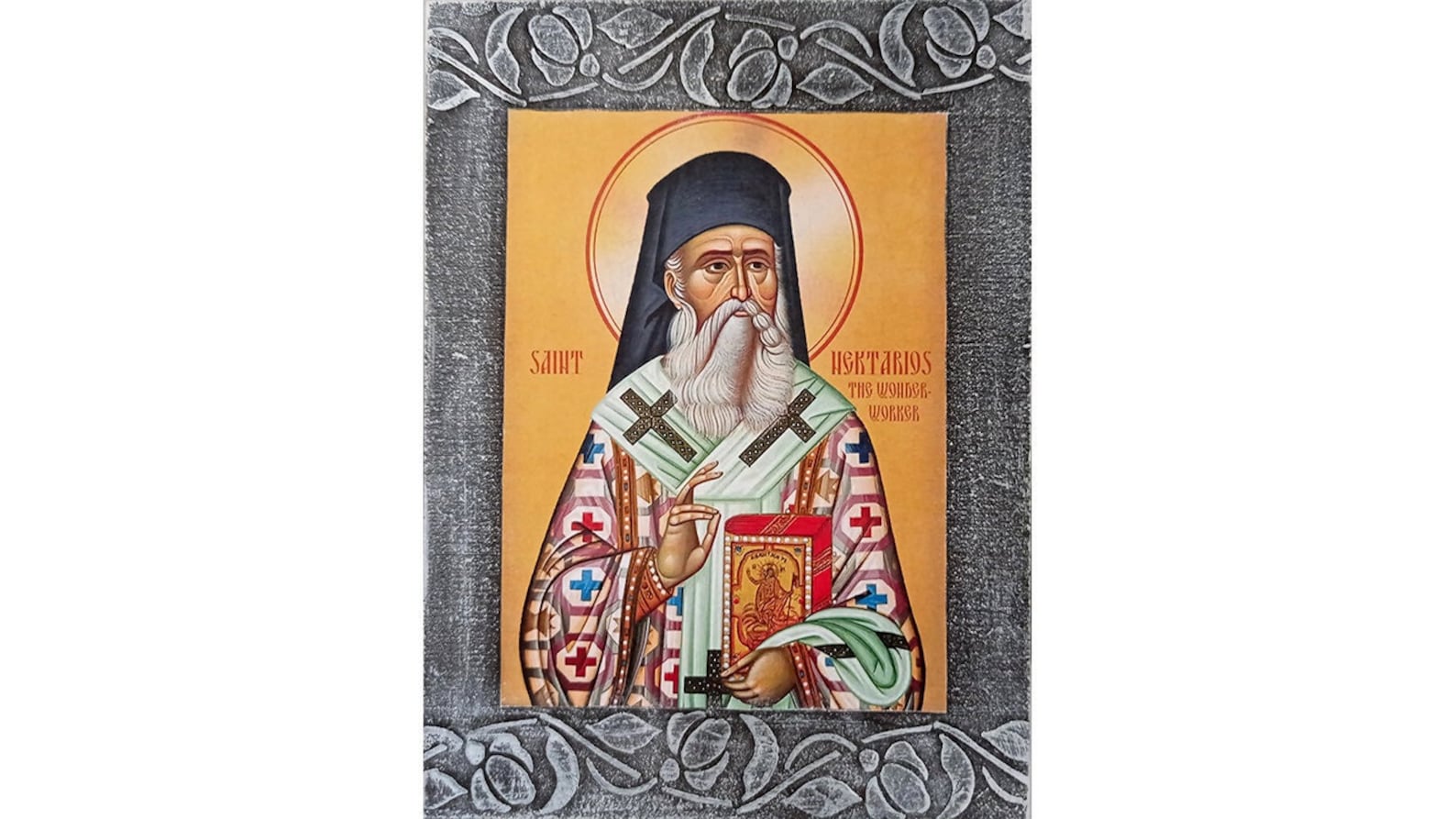 Saint Nectarius of Aegina Orthodox Icon, St Nectarios Aegina, Saint ...