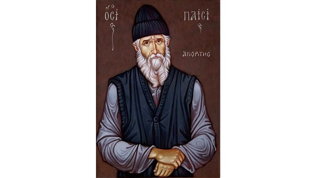 Saint Paisios of Mount Athos, Elder Paisios Orthodox Icon, Orthodox ...