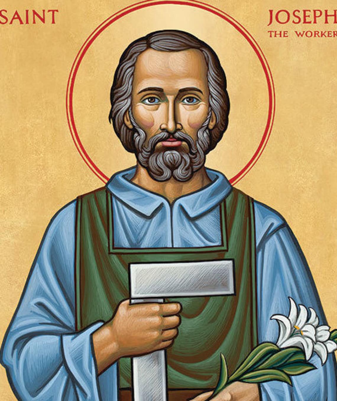 Saint Joseph the Worker St Joseph icon Greek Orthodox | Etsy
