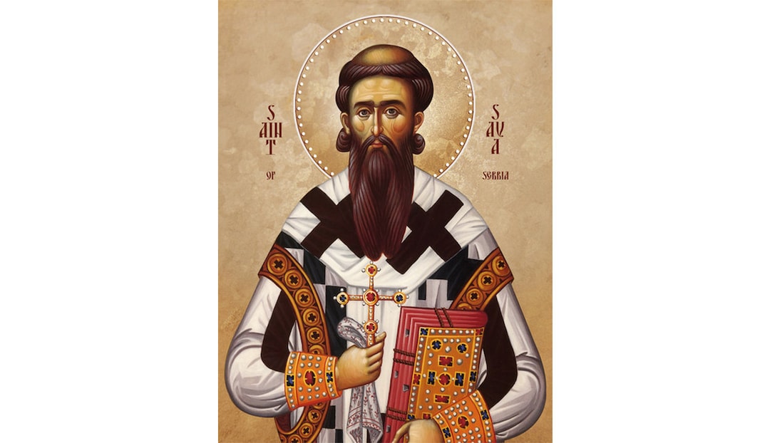 Saint Sava of Serbia Icon, Sava the Enlightener, Orthodox Monk, First ...