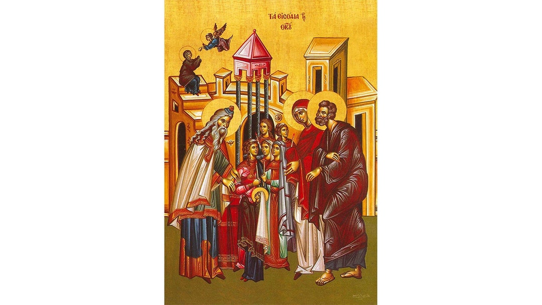 Presentation of Mary Icon, Entrance of Theotokos to the Temple ...