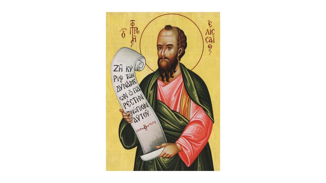 Holy Prophet Elisha, Saint Eliseus Icon, Orthodox Church Traditional ...