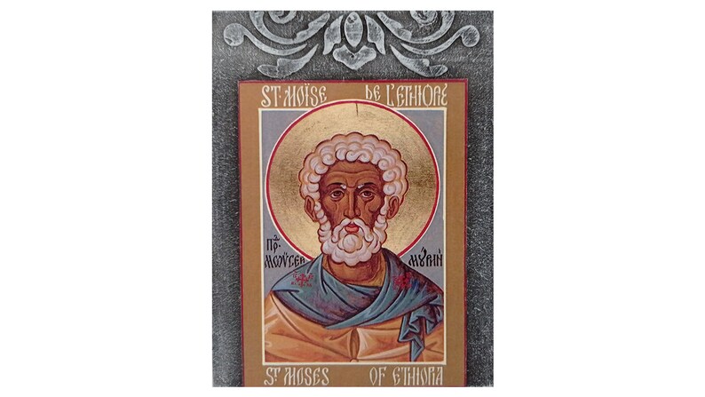 Saint Moses the Ethiopian St Moses the Black Orthodox Icon - Etsy