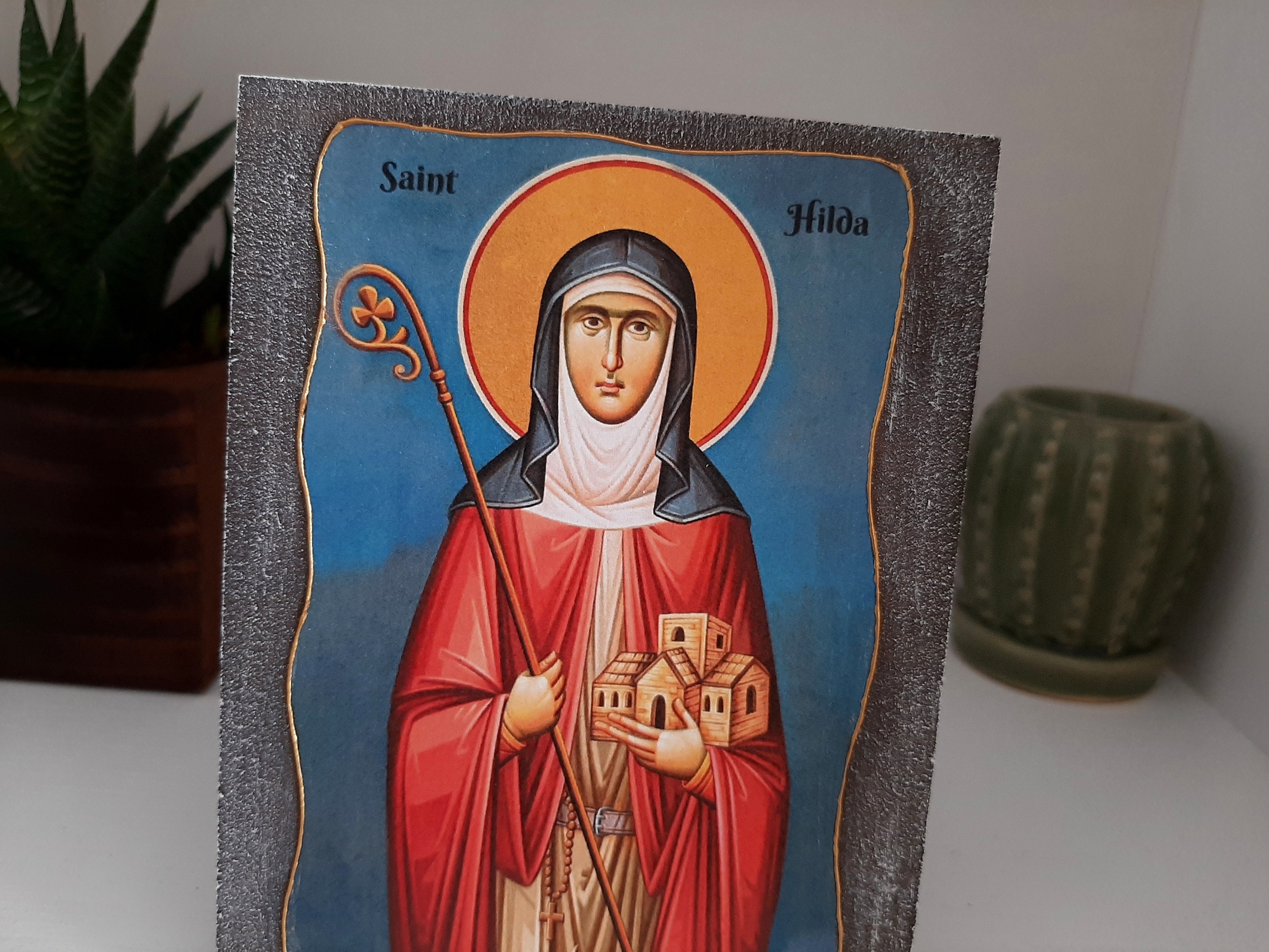 Saint Hilda Orthodox Icon St Hilda of Whitby Saint Hild of - Etsy UK