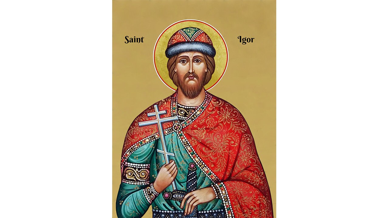 Saint Igor of Kiev Saint Igor Russian Orthodox Icon Prince | Etsy