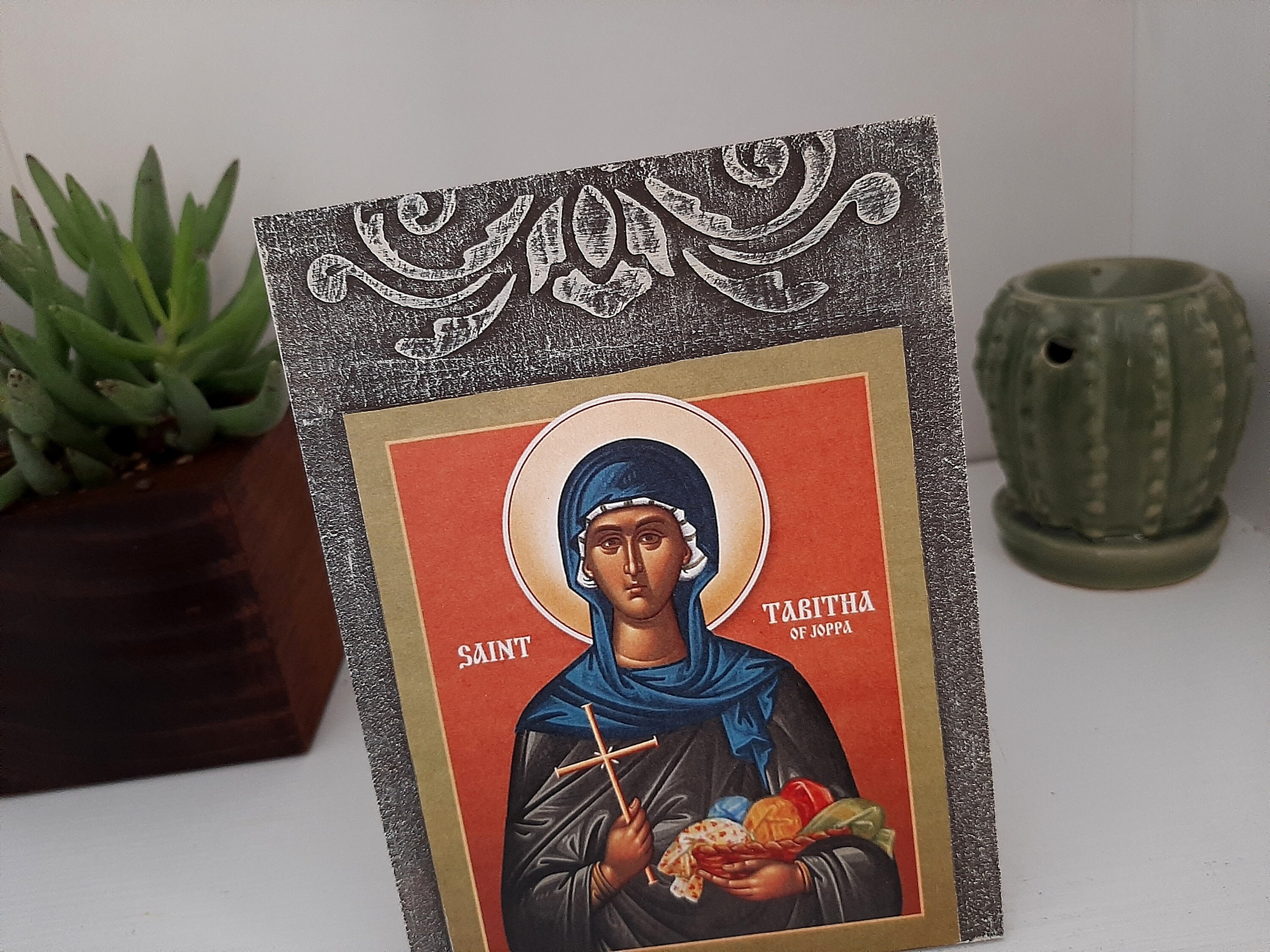 Saint Tabitha of Joppa Orthodox Icon, St Tabitha the Widow, Christian ...
