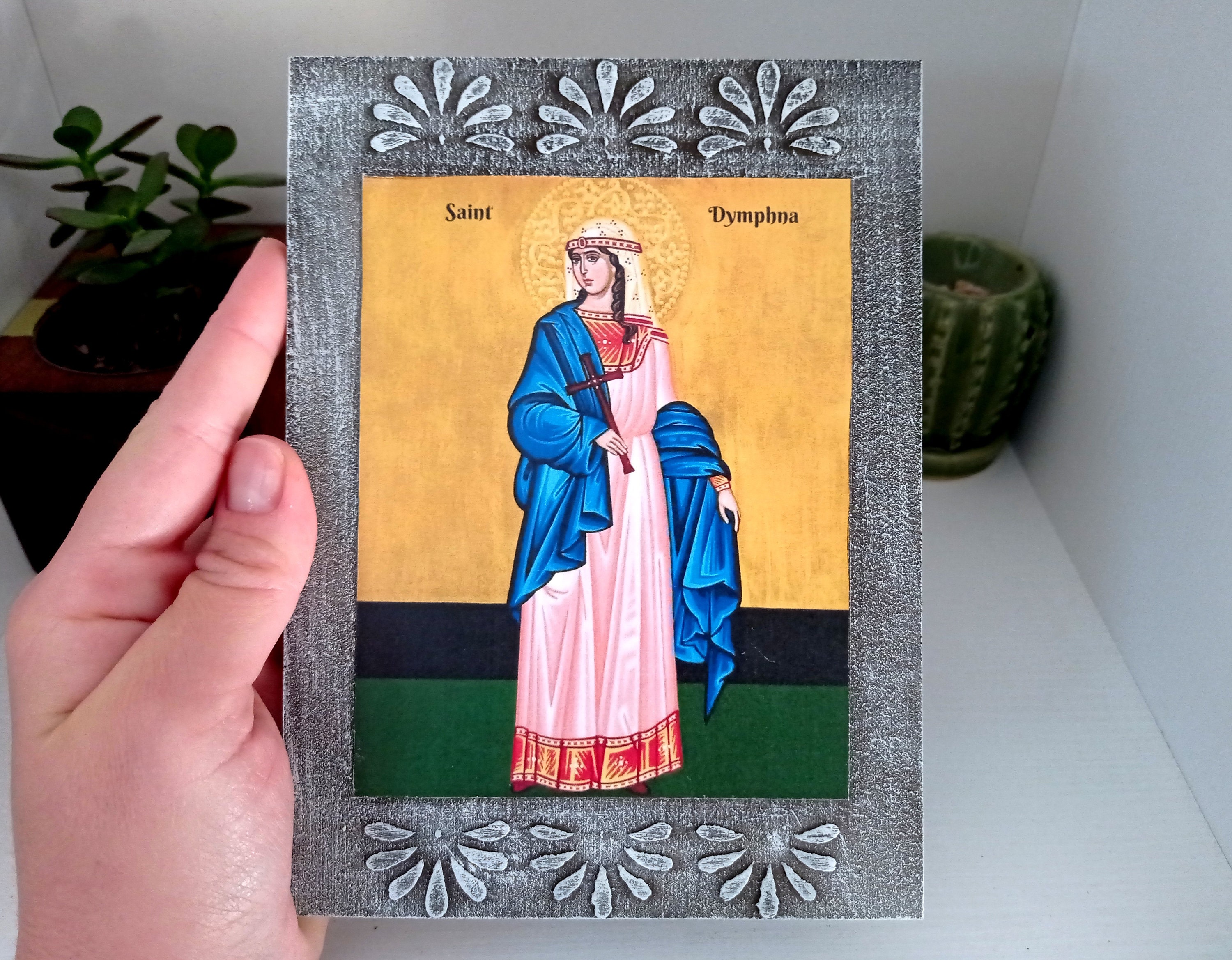 Saint Dymphna Patron Saint of Artists St Dymphna of Ireland - Etsy Canada