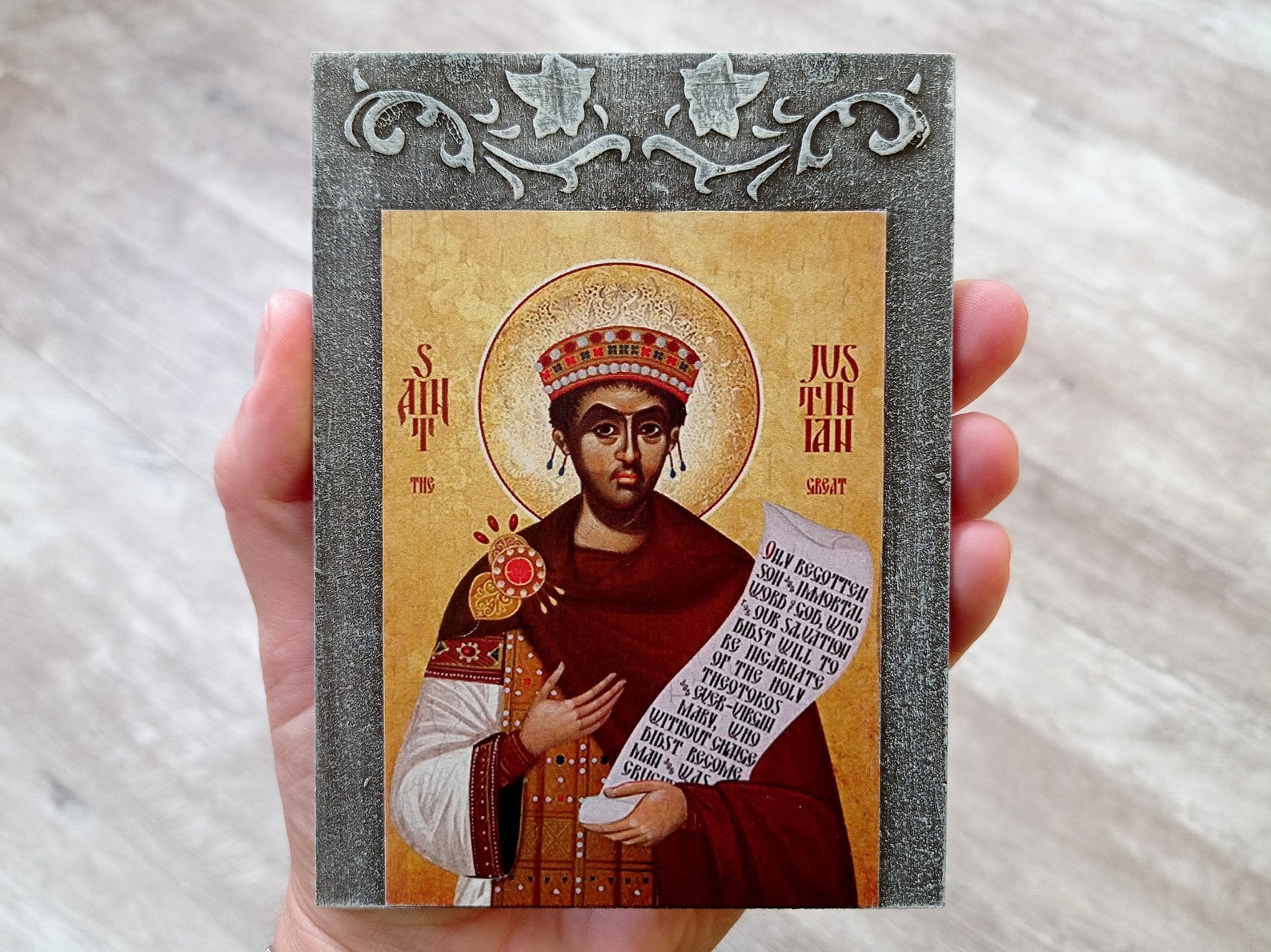 Saint Justinian the Great Orthodox Icon, Saint Justin, Eastern Roman ...
