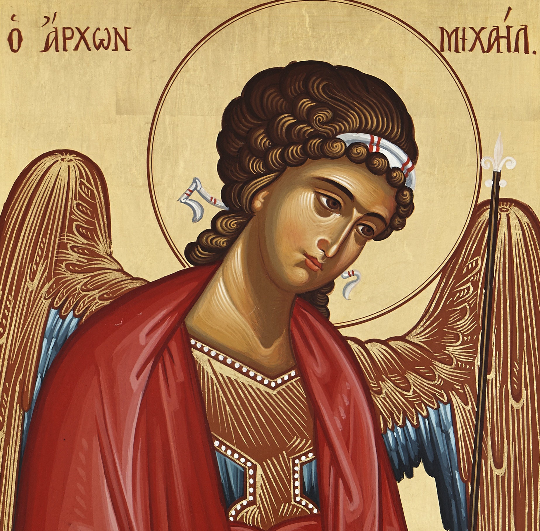Archangel Michael Icon, Saint Michael, Holy Michael the Guardian Angel ...