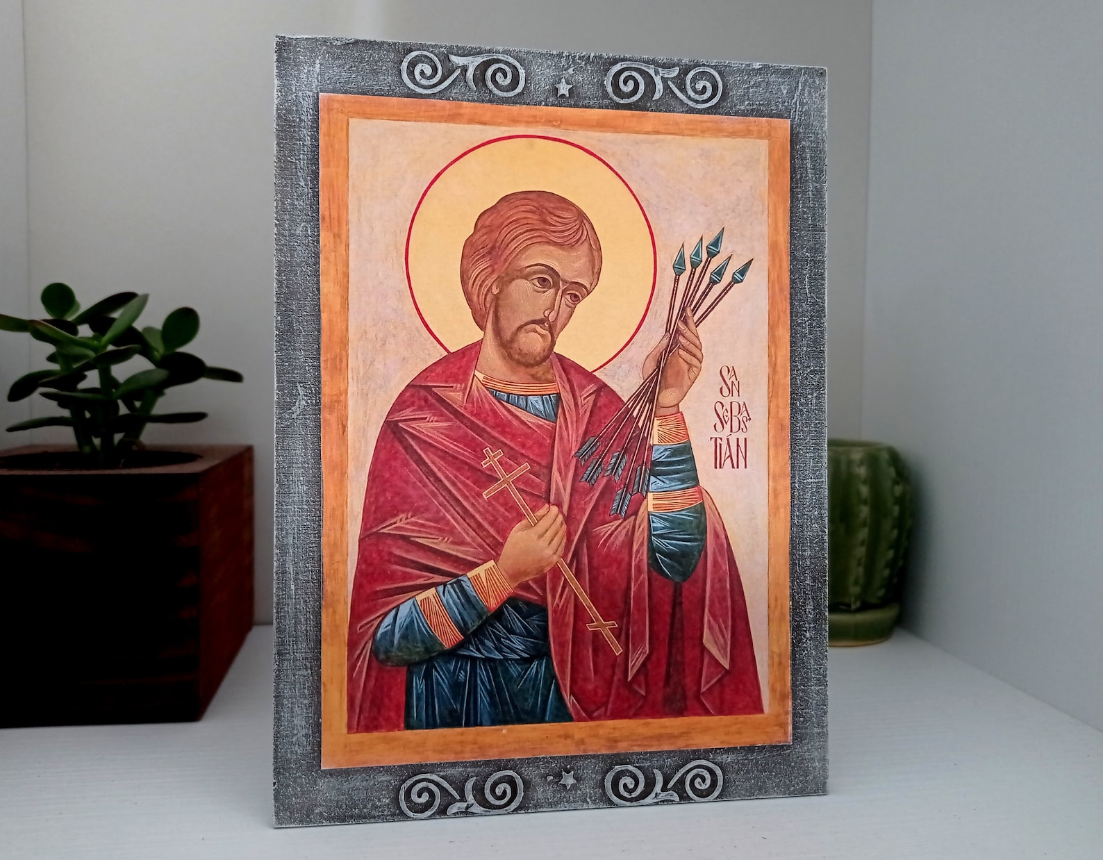 Saint Sebastian Patron Saint of Athletes Saint Sebastien | Etsy