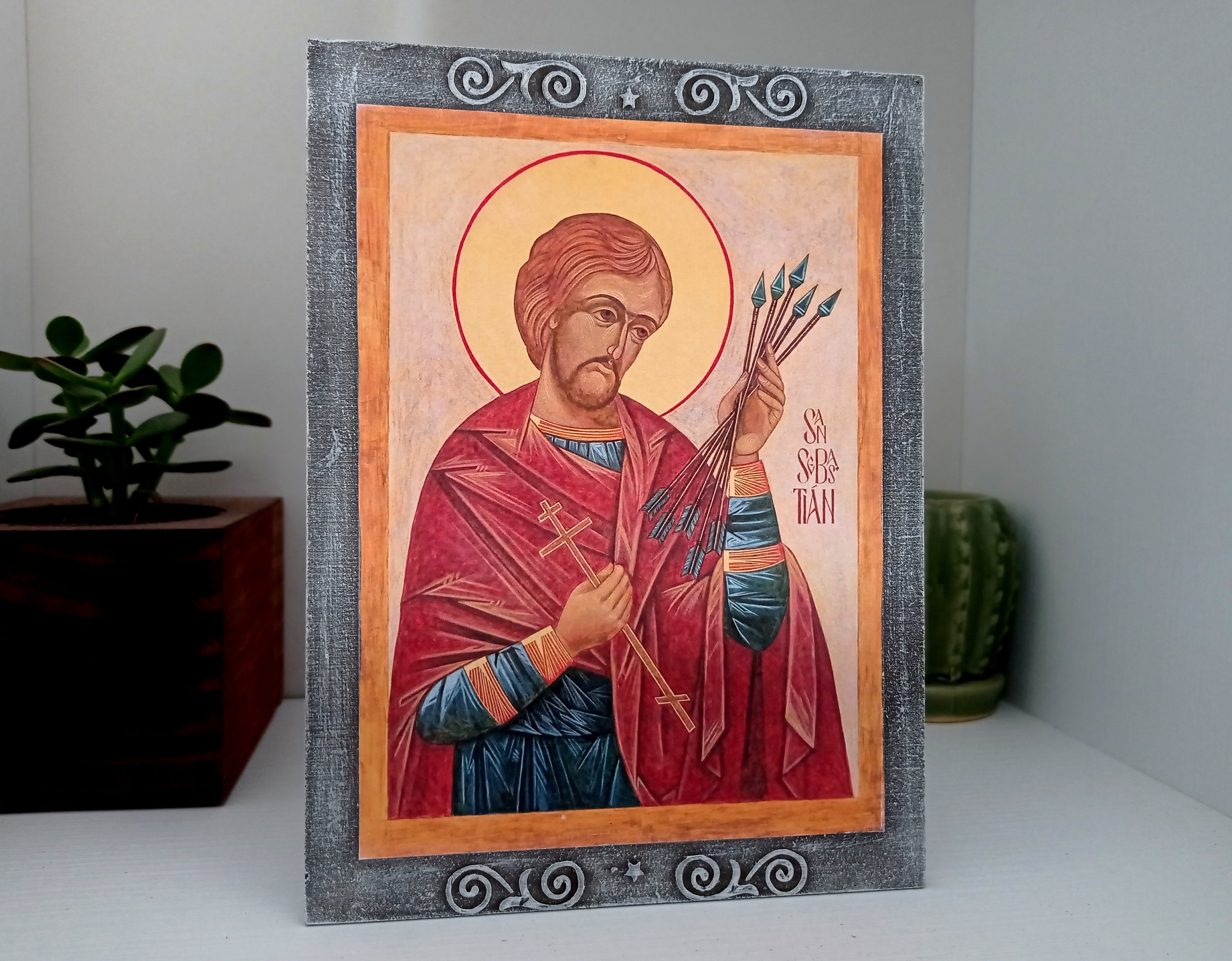 Saint Sebastian Patron Saint of Athletes Saint Sebastien | Etsy