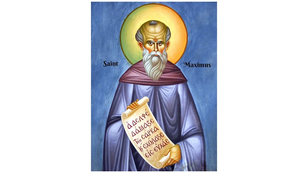 Saint Maximus the Confessor Icon, Saint Maximos, St Maximus Icon, Greek ...
