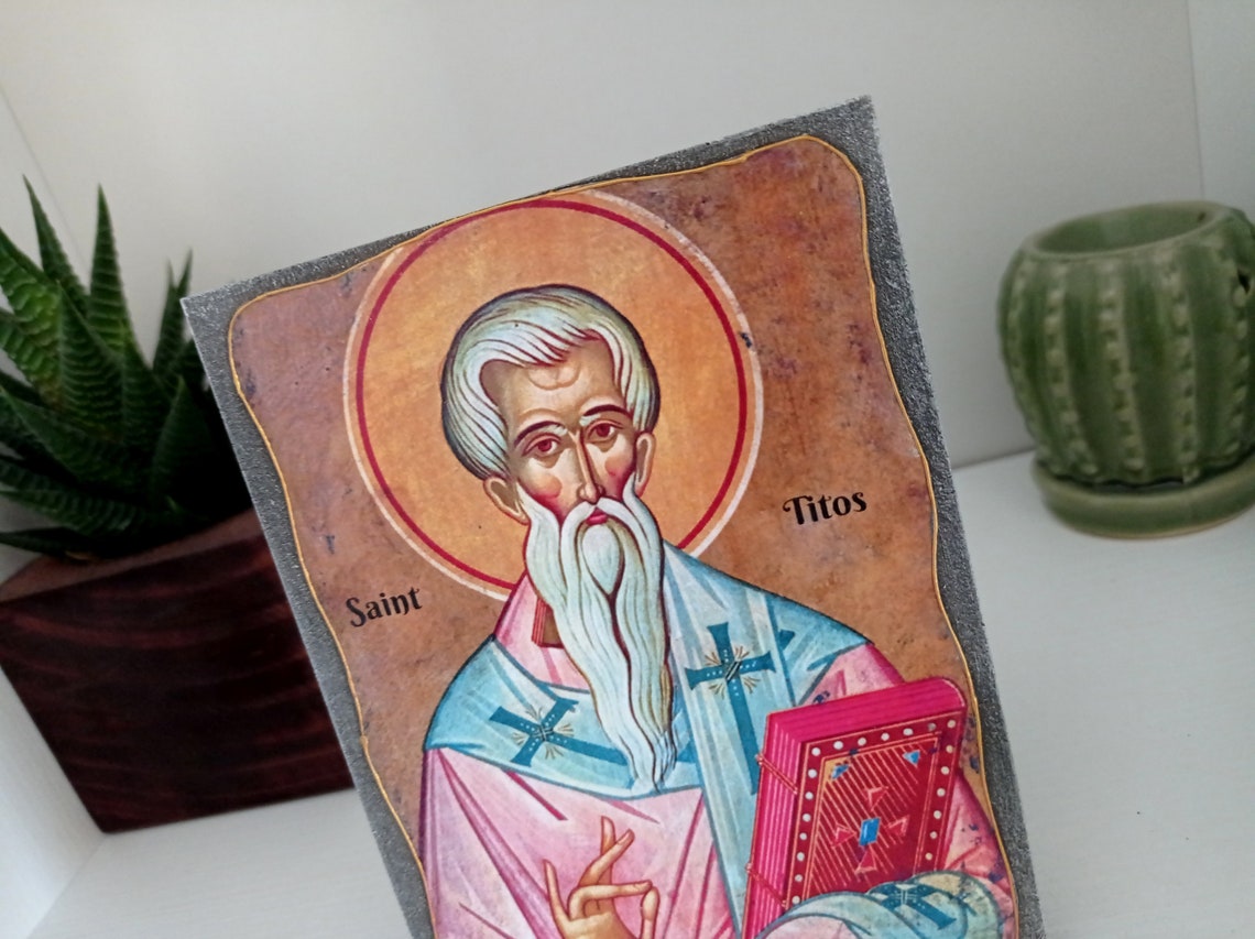 Saint Titus Saint Titos St Titus Icon St Titos Icon | Etsy