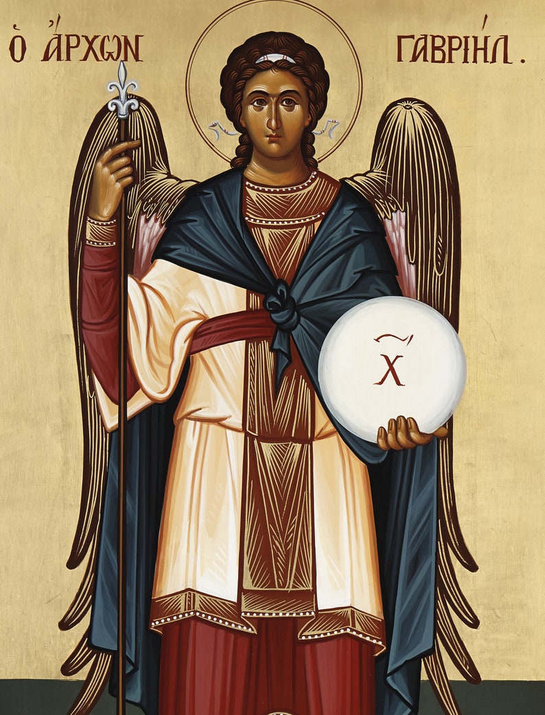 Archangel Gabriel Saint Gabriel the Man of God God is | Etsy