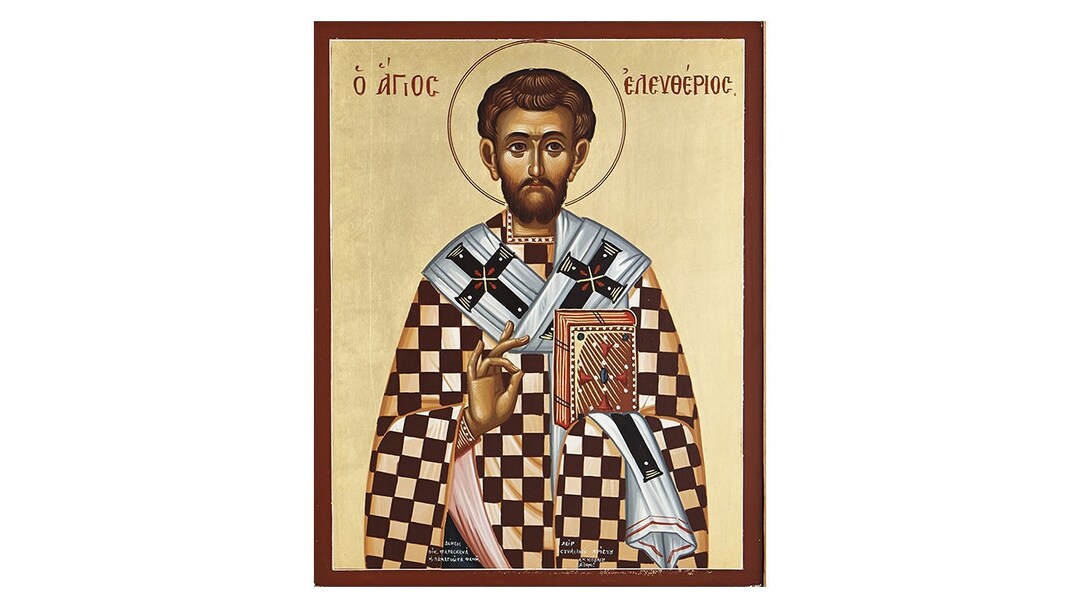 Saint Eleutherius the Liberator Icon, Saint Eleftherios Liberalis ...