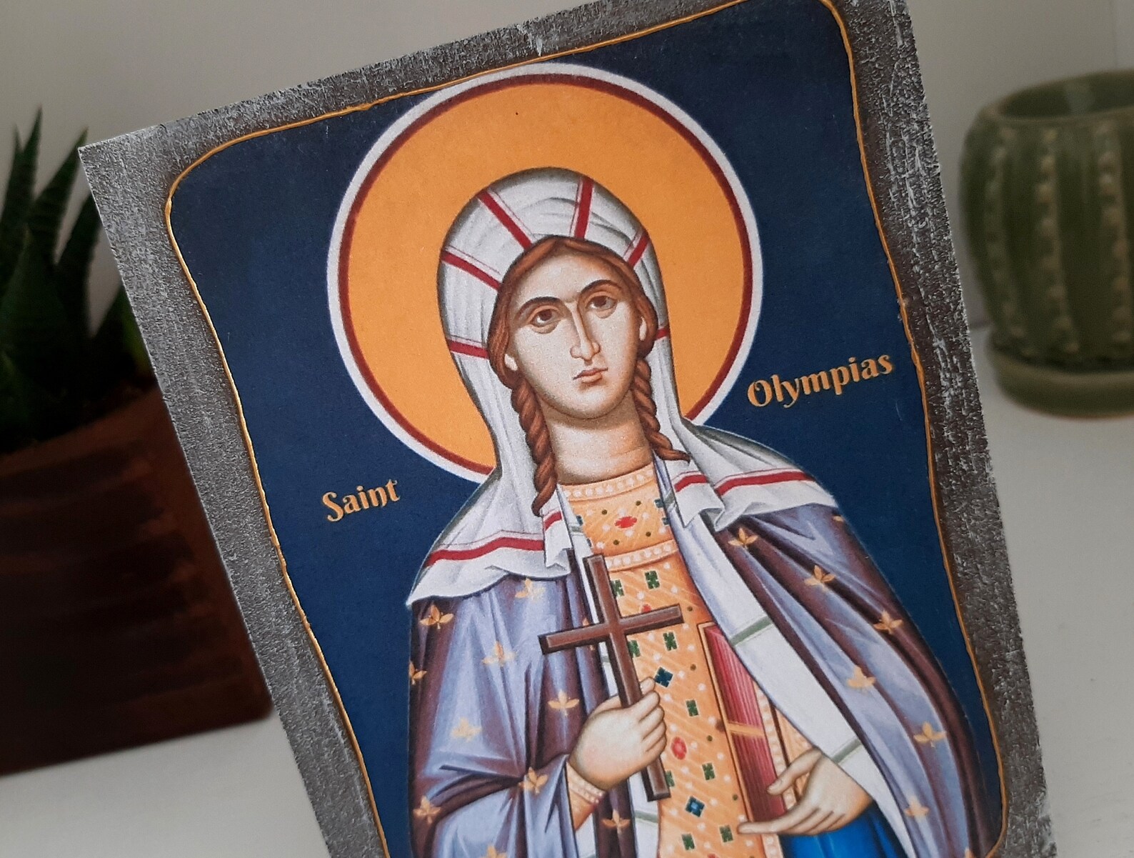 Saint Olympias the Deaconess, Saint Olympias the Younger, Orthodox Icon ...