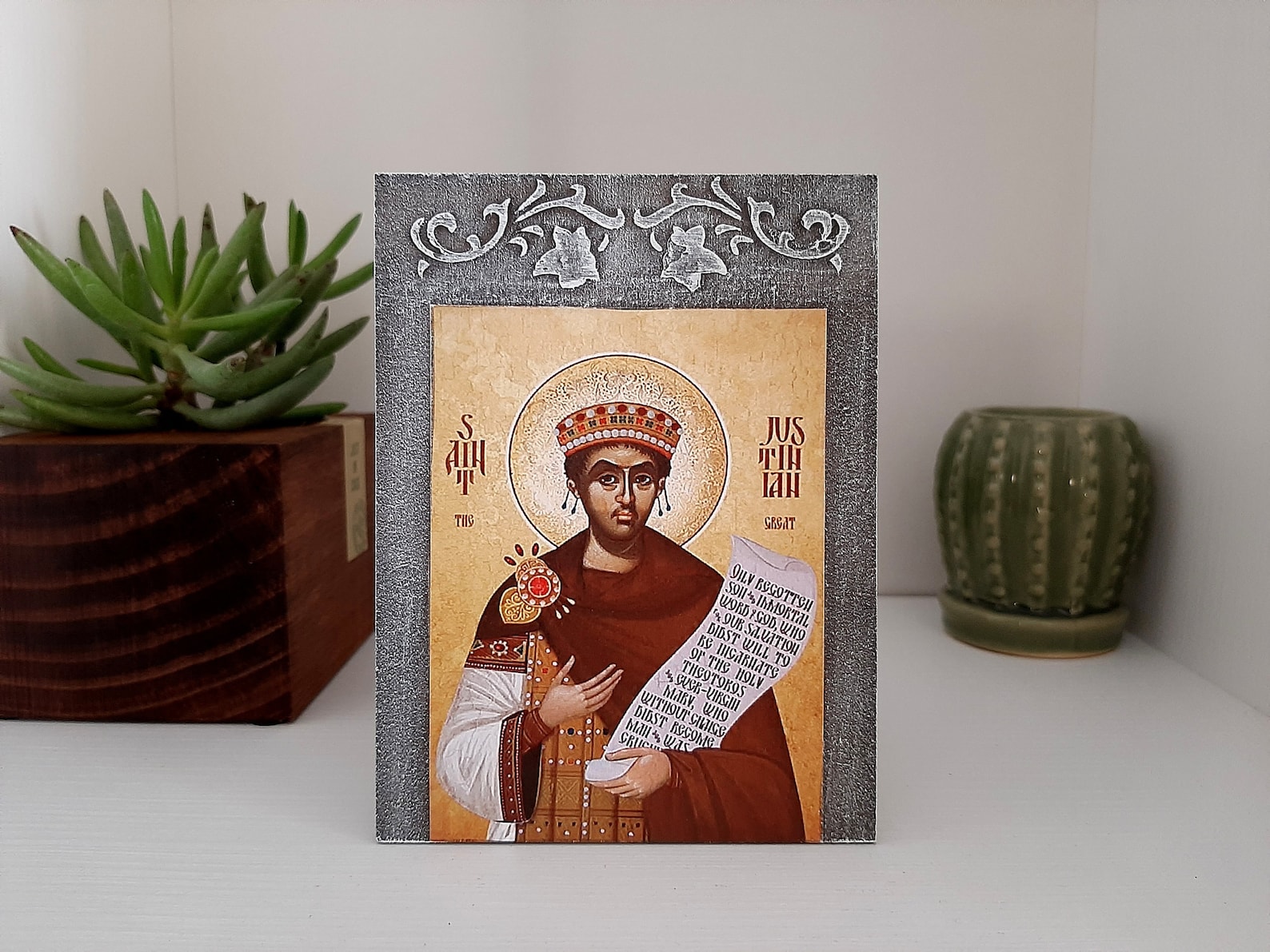 Saint Justinian the Great Orthodox Icon, Saint Justin, Eastern Roman ...