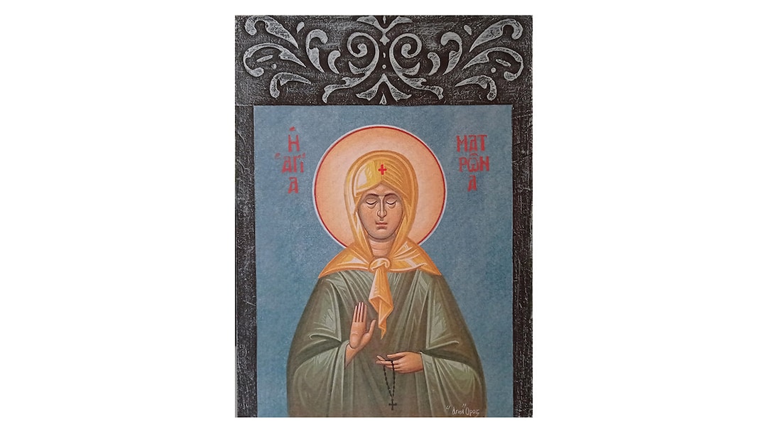 Saint Matrona Icon, Traditional Orthodox Icon of Saint Matrona ...
