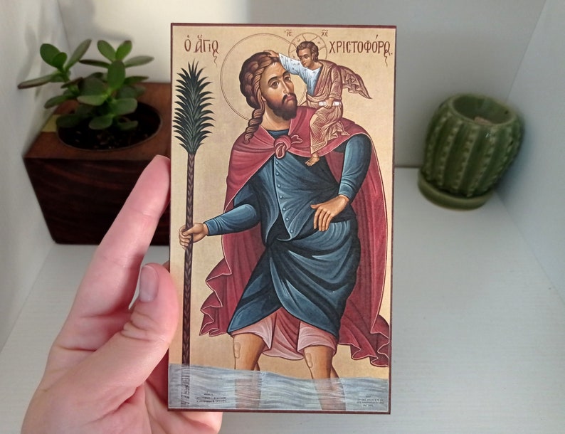 Saint Christopher Saint of Travellers, Catholic Car Blessing St ...