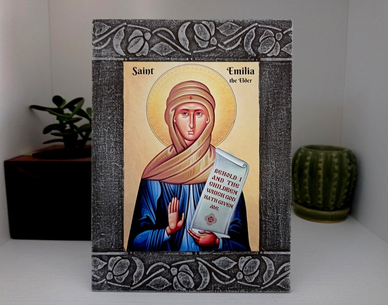 Orthodox Icon Emilia Saint Emilia the Elder St Emmelia of | Etsy