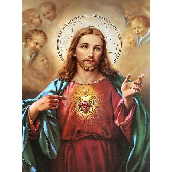 Heart of Jesus - Etsy