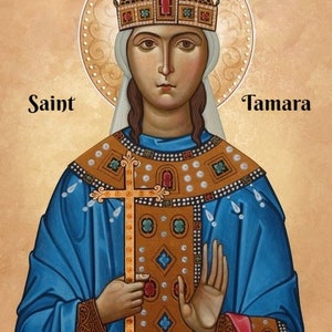 Saint Tamara Icon, Saint Tamara Queen of Georgia, St Tamar Icon ...