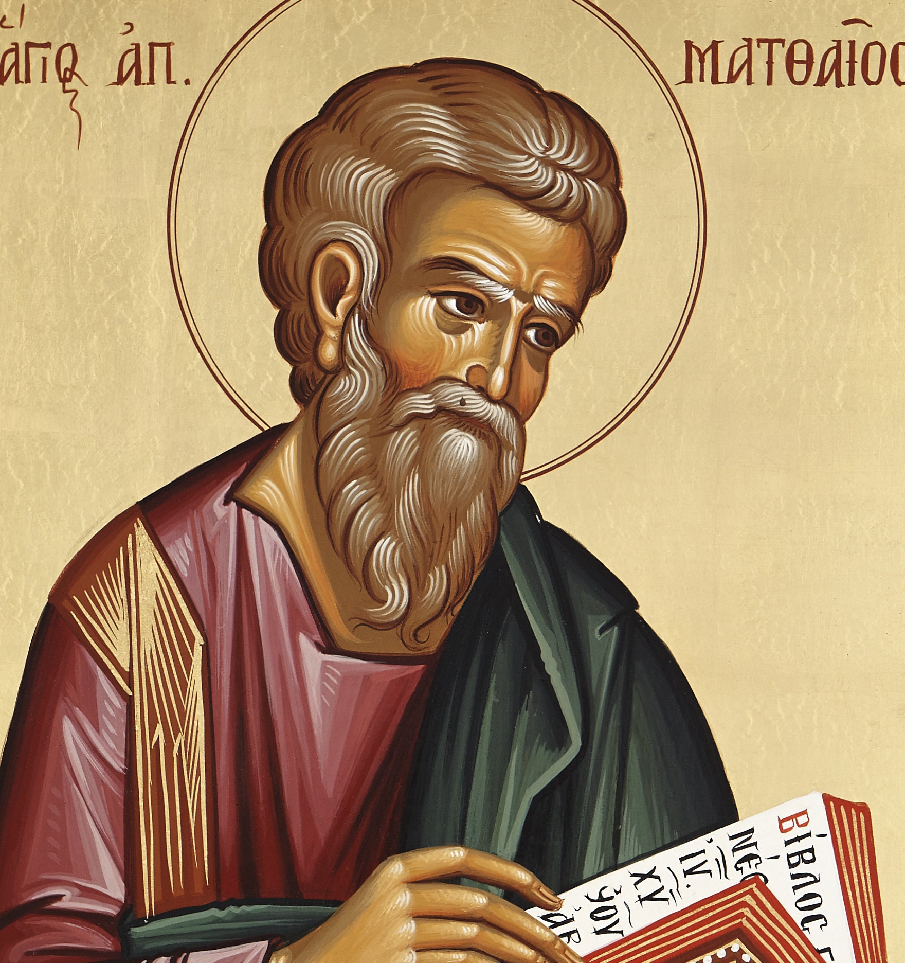Heilige Matteüs de Apostel Mattheüs Icoon Matteüs de - Etsy Nederland