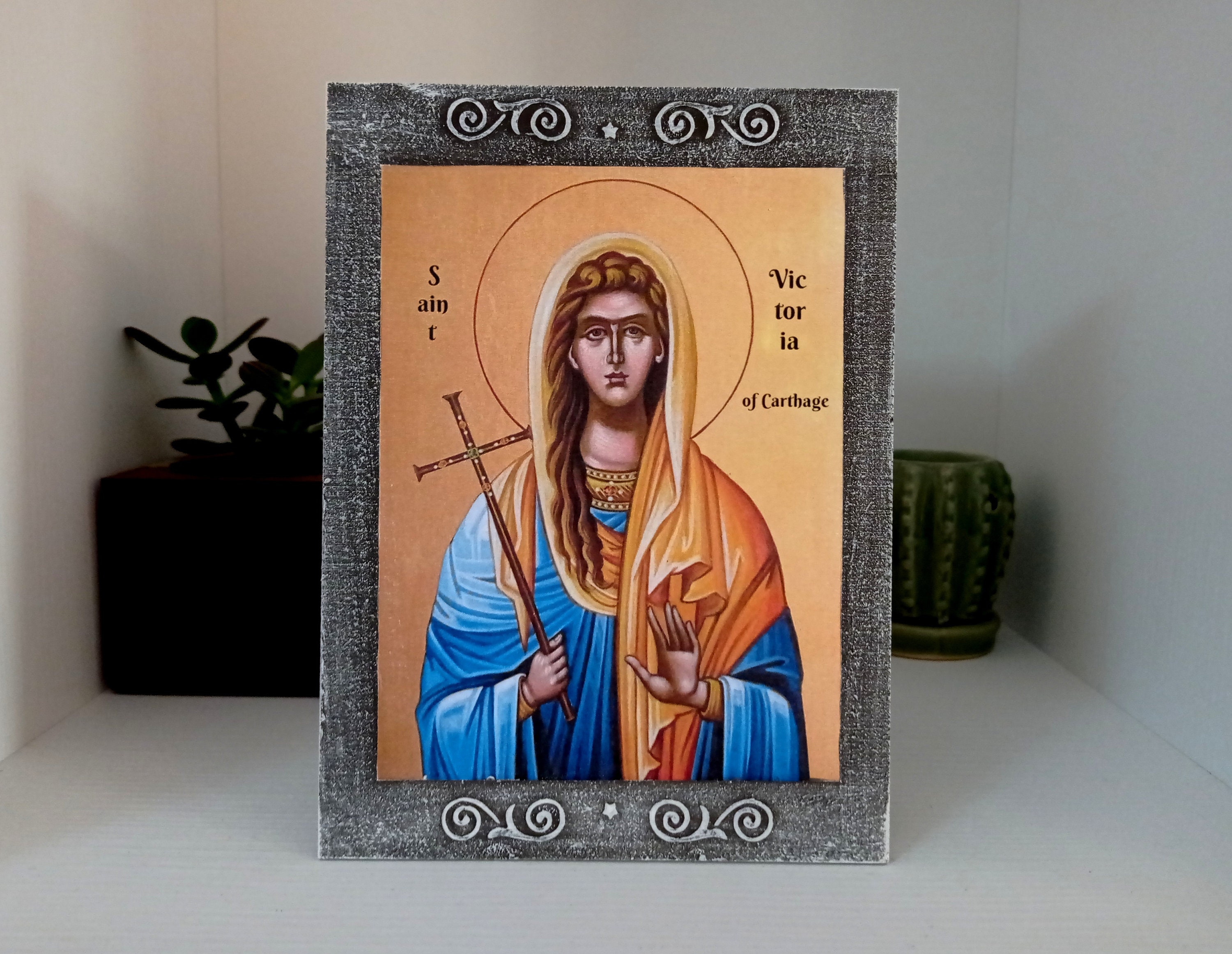 Saint Victoria Icon St Victoria Roman Catholic Saint Martyr - Etsy