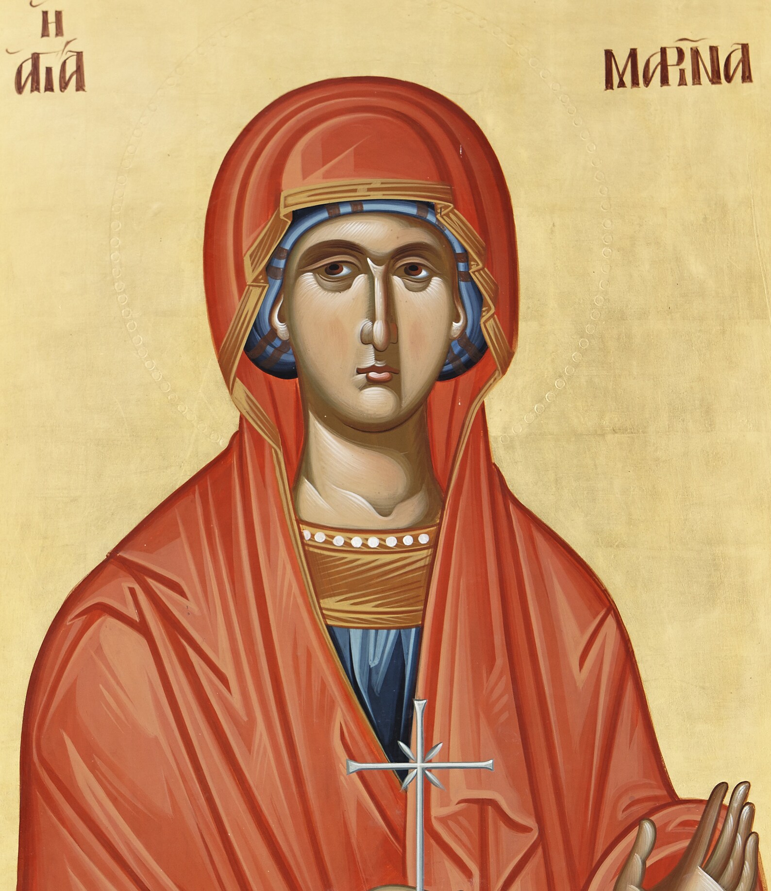 Saint Marina Icon, Orthodox Wooden Plaque, St Margaret of Antioch ...