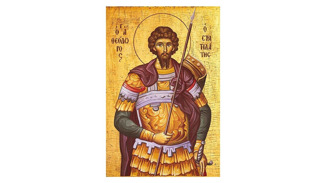 Saint Theodore Stratelates, Orthodox Wooden Icon Plaque, Warrior St ...