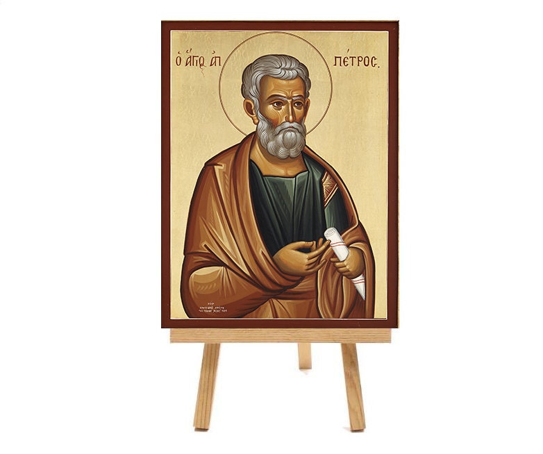 Saint Peter the Apostle Icon, Early Christian Church Art, Simon Peter ...