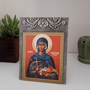 Saint Tabitha of Joppa Orthodox Icon, St Tabitha the Widow Saint of ...
