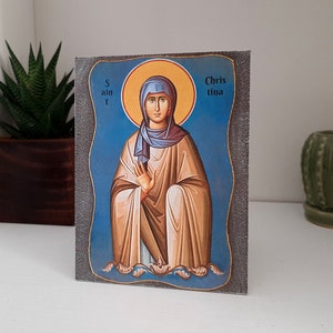 Saint Christina the Martyr Icon, Saint Christina of Tyre, St Christina ...