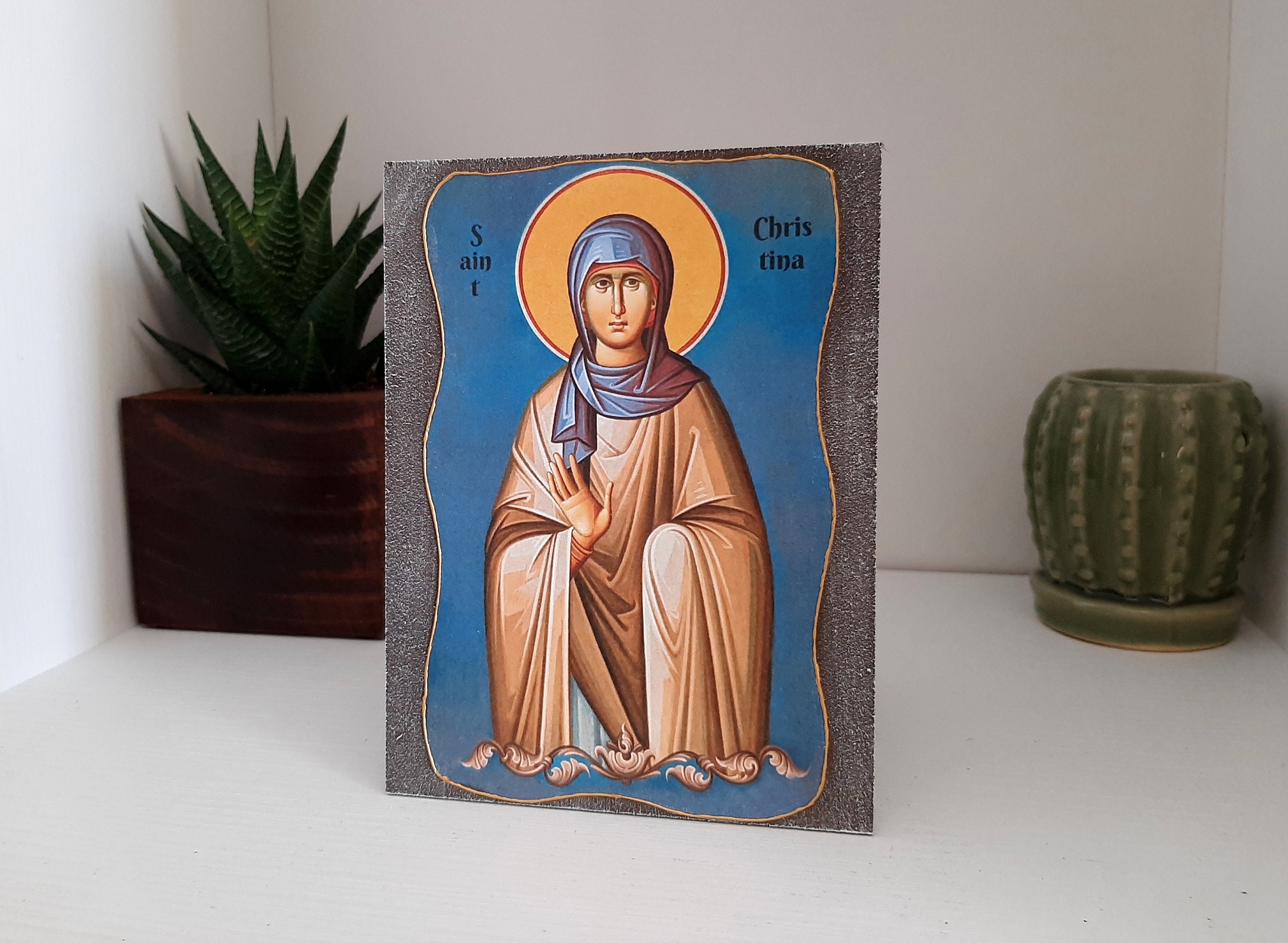 Saint Christina the Martyr Icon, Saint Christina of Tyre, St Christina ...