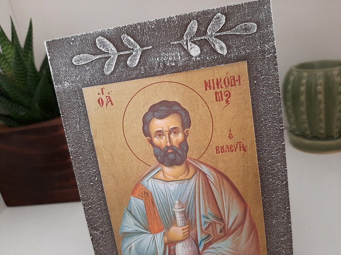 Saint Nikodimos Icon Saint Nicodemus the Night Student of - Etsy