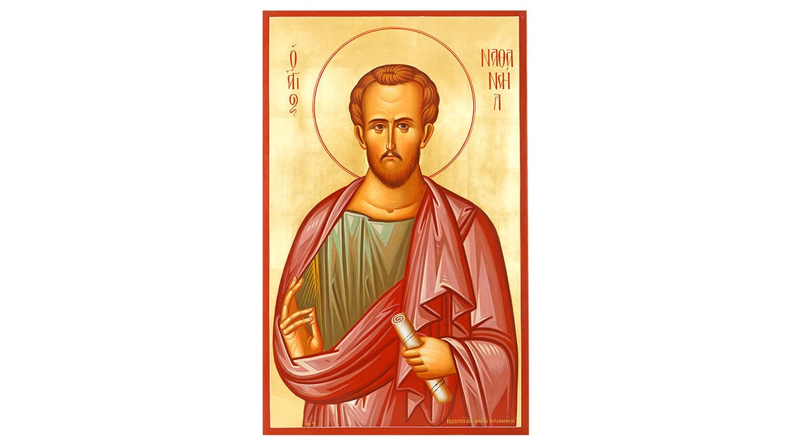 Saint Nathanael Icon St Nathanael Saint Nathaniel Icon St | Etsy